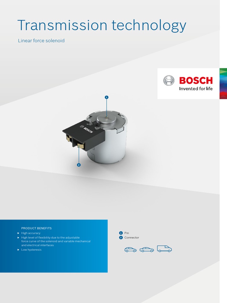 Transmission Technology: Linear Force Solenoid | PDF | Transmission ...