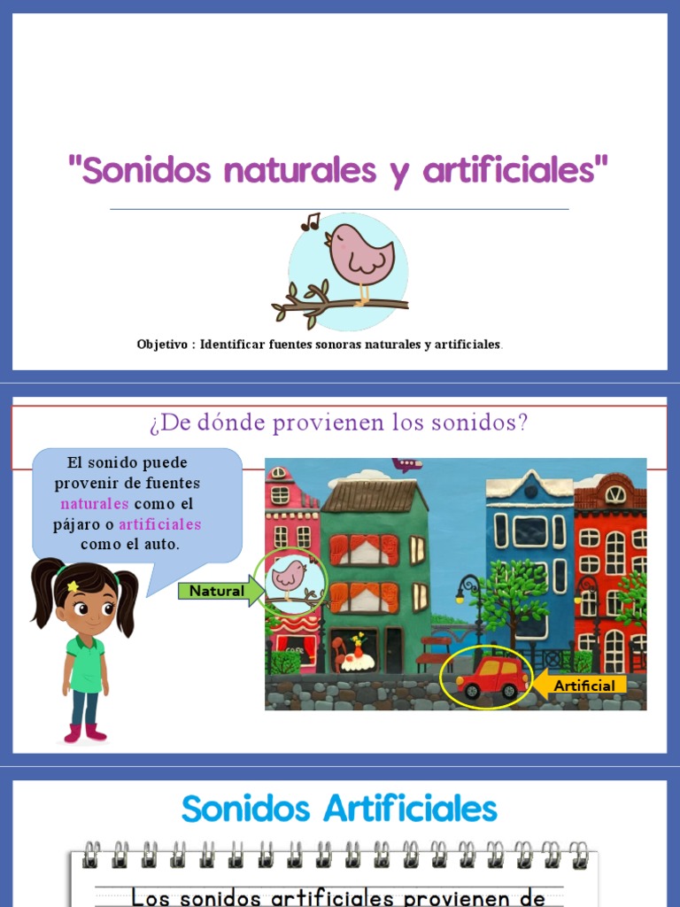 Sonidos Naturales y Artificiales | PDF