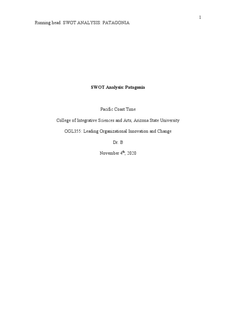 3 Swot Paper PCT | PDF | Swot Analysis | Business