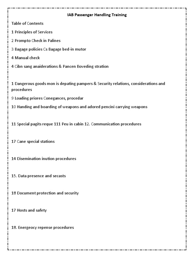 Passenger Handling Training Overview | PDF | Baggage | Travel Visa