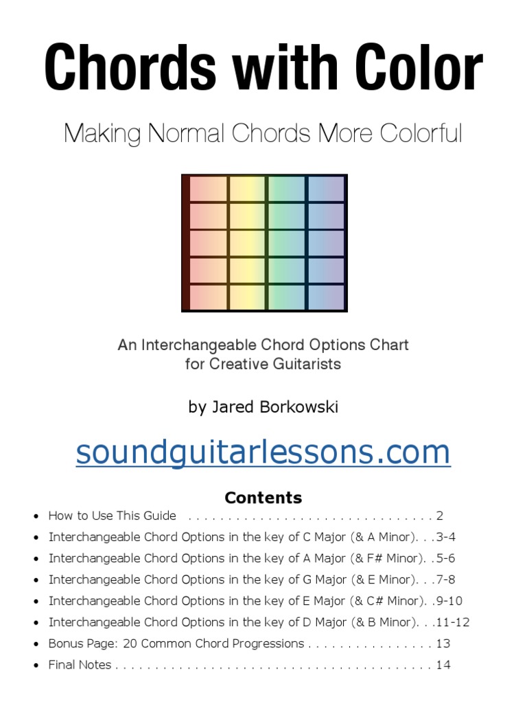 Chords With Color: Making Normal Chords More Colorful | PDF | Chord ...