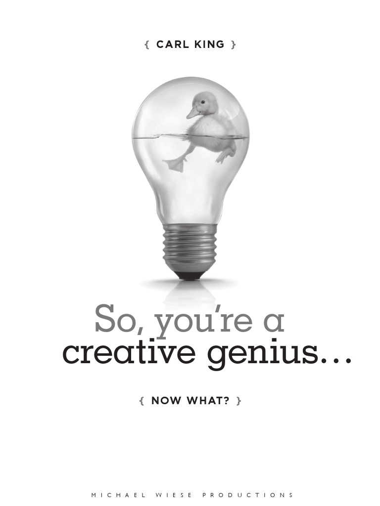 So You're a Creative Genius Now What - PDF Sample