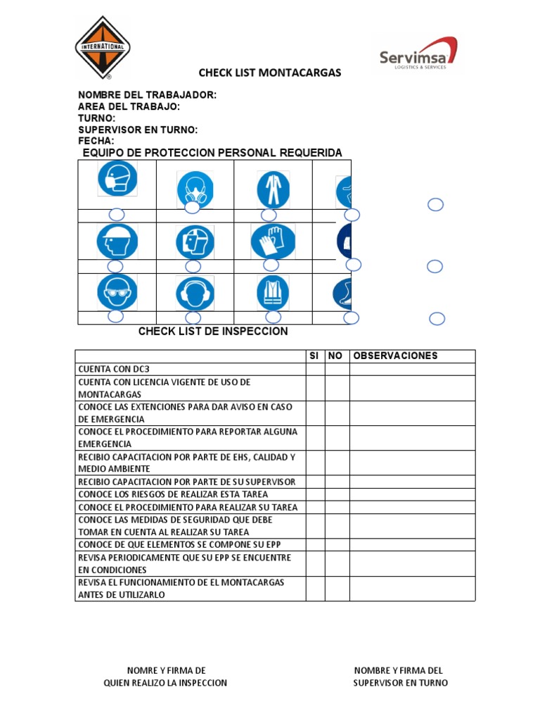 Check List de Ehs | PDF