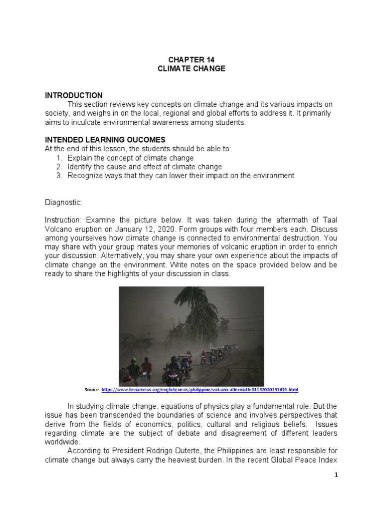 Climate Change Overview for Students | PDF | Climate Change ...