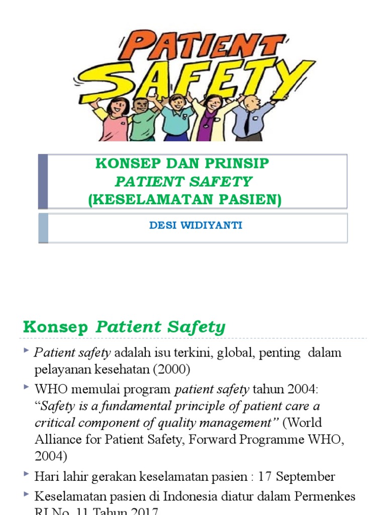 Konsep Dan Prinsip Pasient Safety | PDF