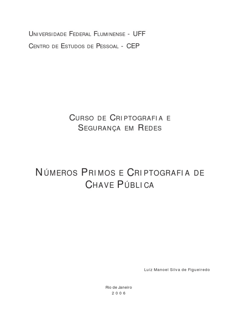 Criptografia Numeros Primos | PDF | Número inteiro | Número primo