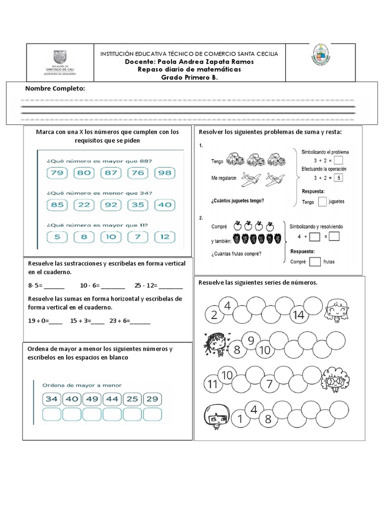 Repaso de Matemáticas | PDF