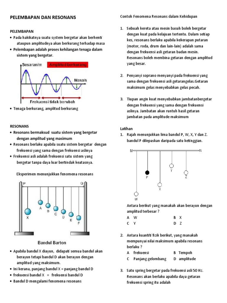 Pelembapan Dan Resonans | PDF