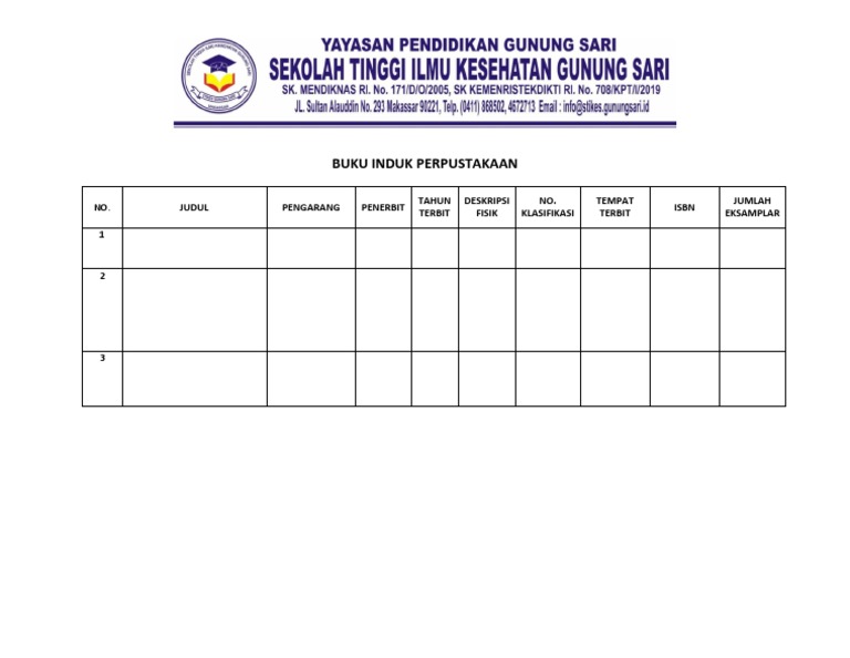 Form Koleksi Perpus | PDF