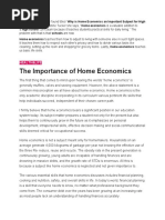 Home Economics Notes | PDF | Home Economics