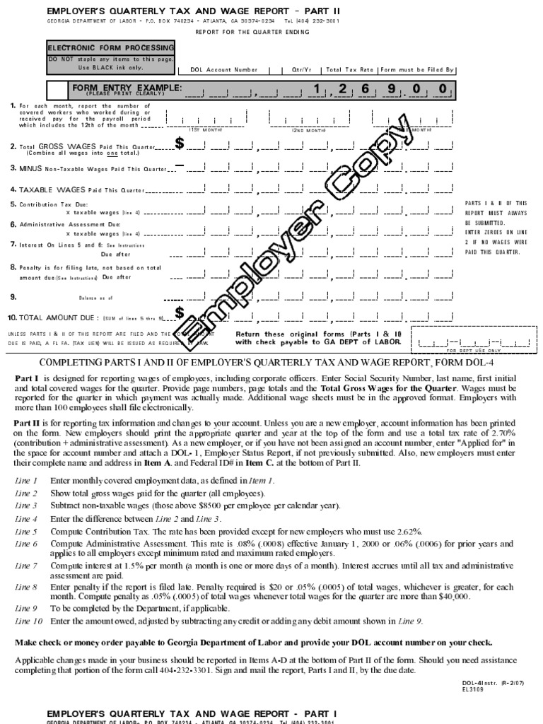 Dol 4 N | PDF | Wage | Payroll Tax