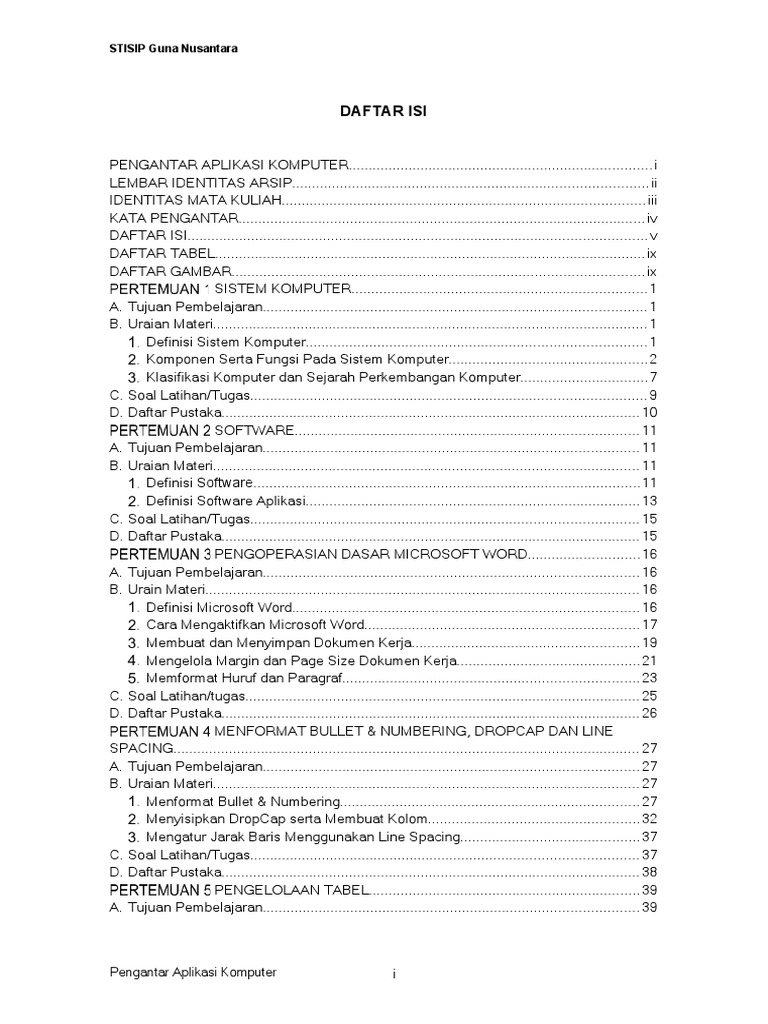 Pengantar Aplikasi Komputer-Full | PDF