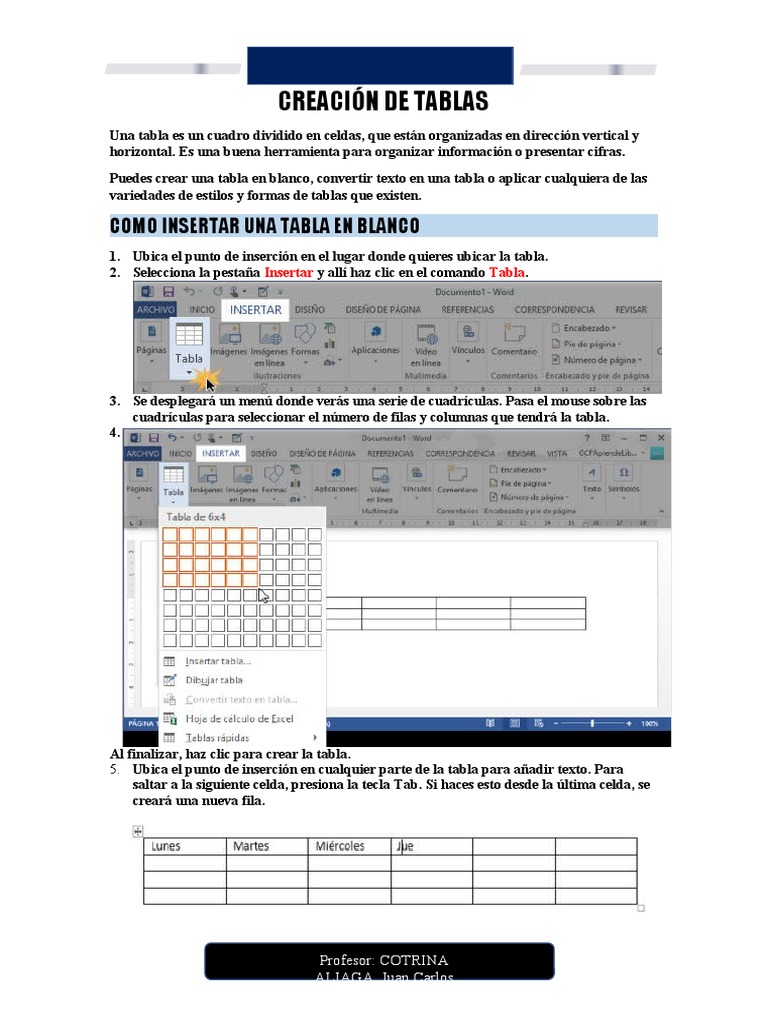 Manejo de Tablas | PDF | Informática | Software