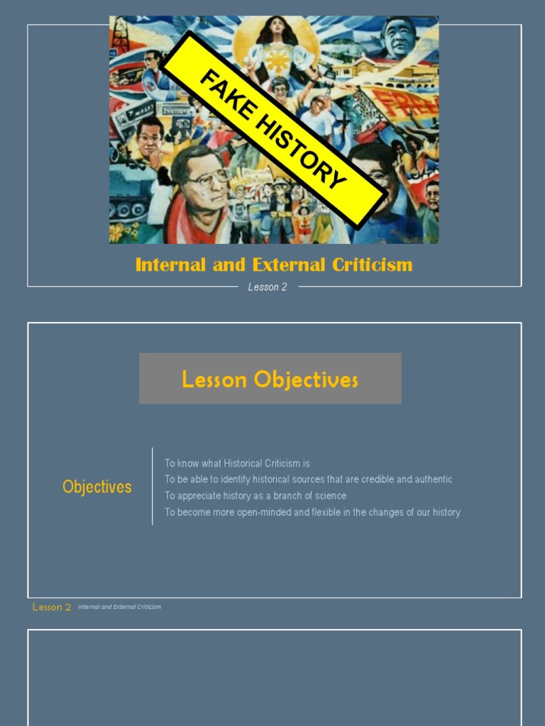 2 Internal and External Criticism | PDF | Truth | Primary Sources
