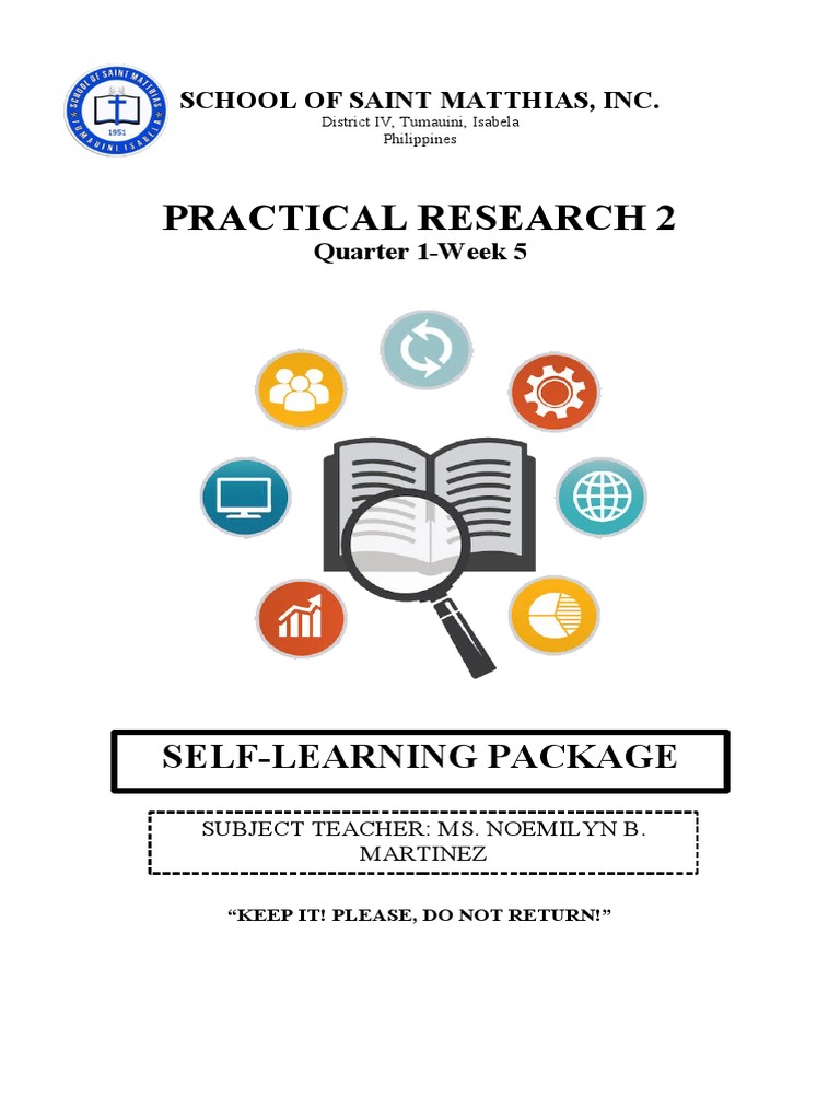 Practical Research 2: Self-Learning Package | Download Free PDF | Learning | Scope (Computer ...