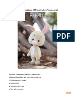Crochet Rabbit Pattern from Pooh | PDF | Yarn | Figured Fabrics