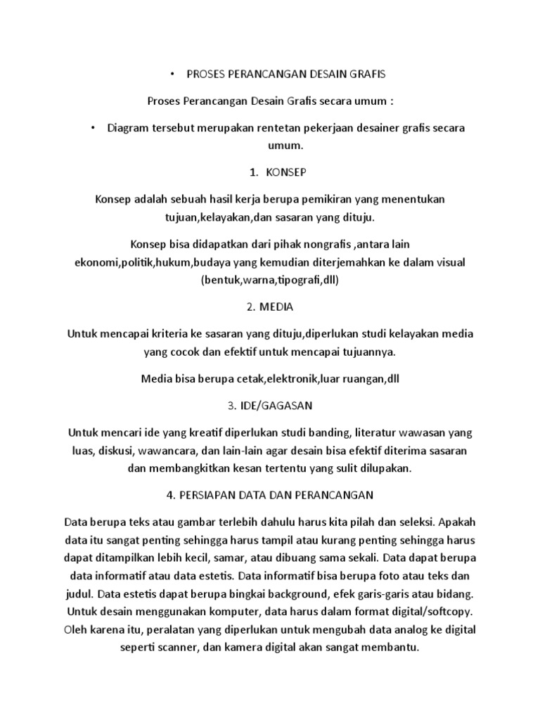 Proses Perancangan Desain Grafis | PDF | Seni