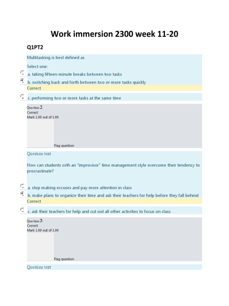 Work Immersion Week 11 | PDF | Employment | Job Interview