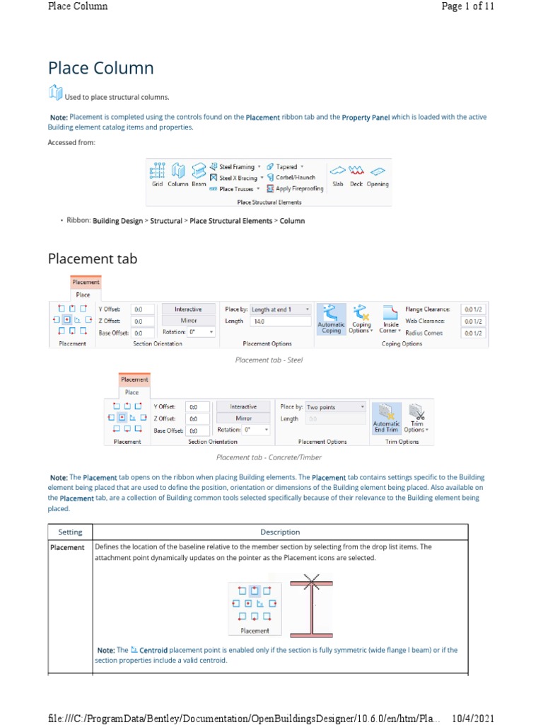 Structural Column Placement Guide | PDF | Icon (Computing) | Beam ...