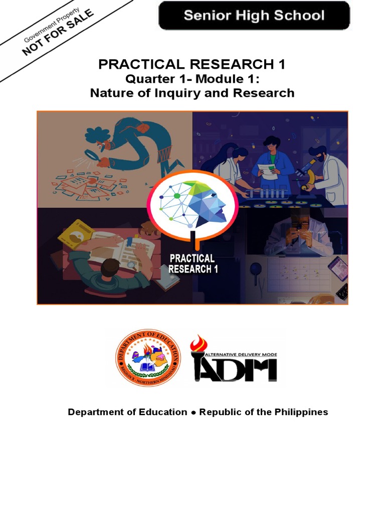 PR 1 Module 1 | PDF | Qualitative Research | Scientific Method