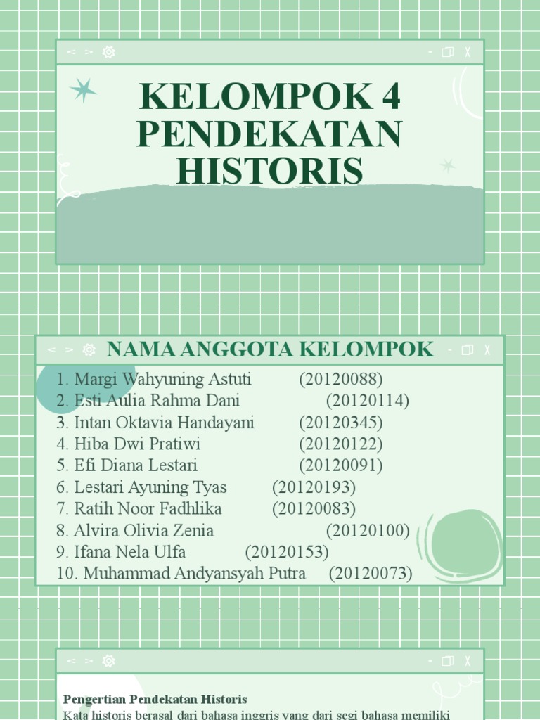 2.4 Pendekatan Historis | PDF
