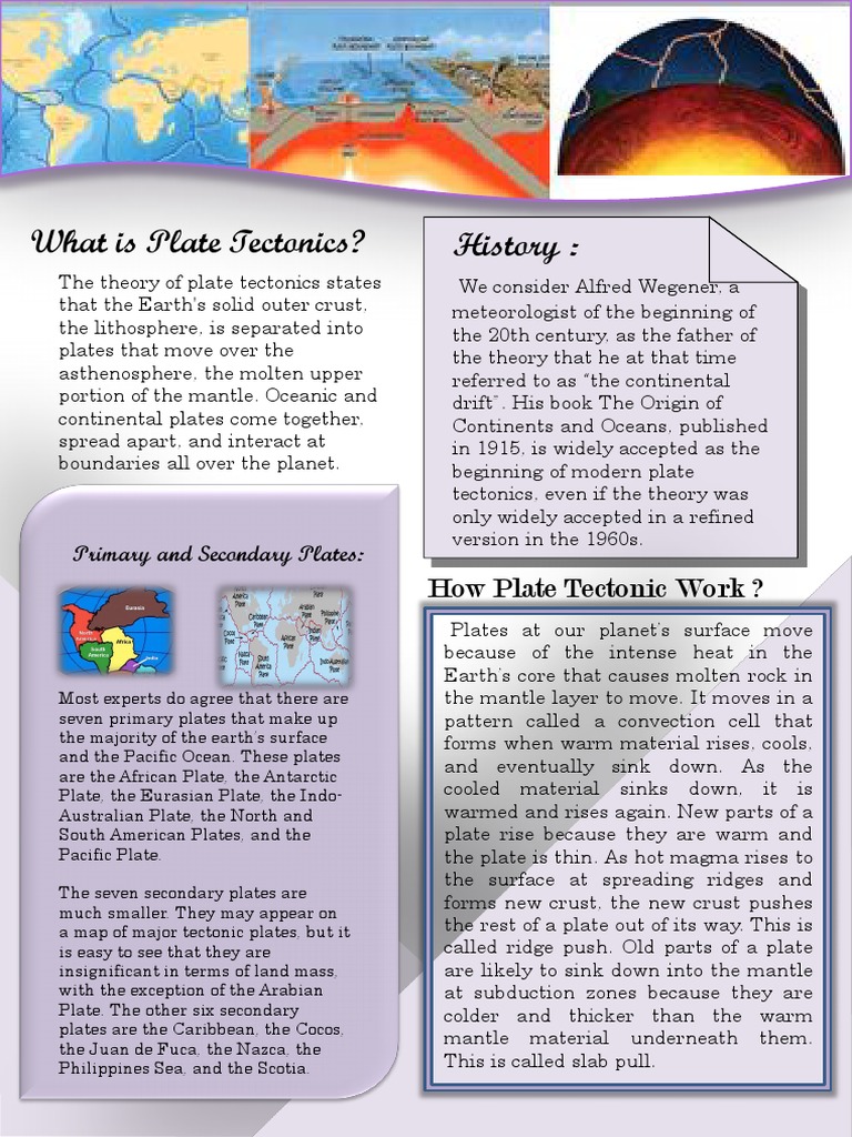 What Is Plate Tectonics? History:: How Plate Tectonic Work ? | PDF ...