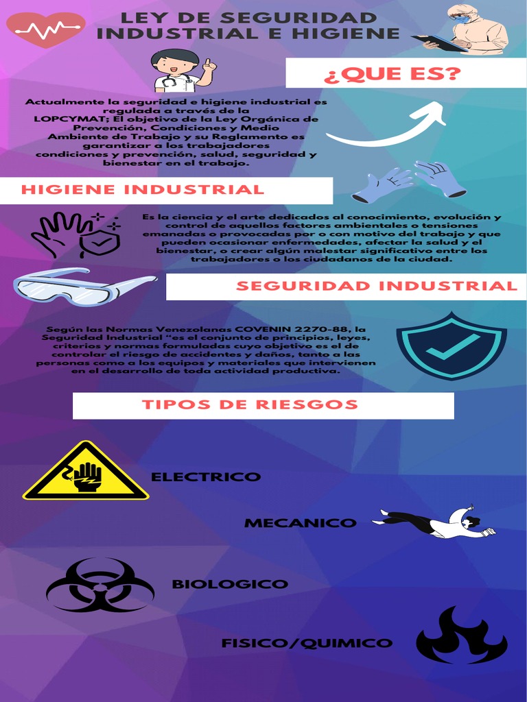 Ley de Seguridad e Higiene Industrial: Definiciones y Tipos de Riesgos | PDF