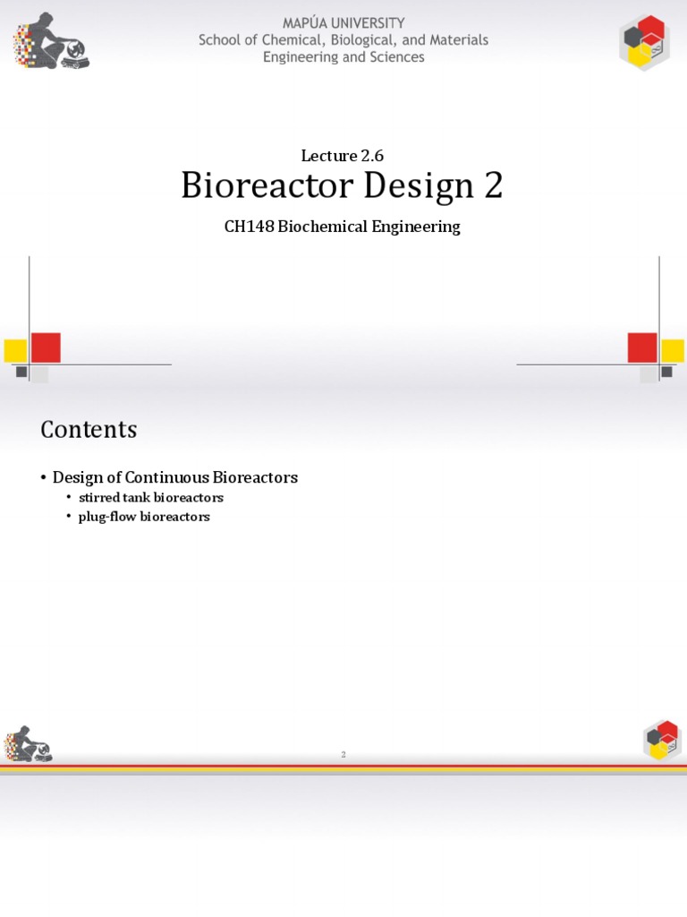 2.6 Bioreactor Design 2 | PDF | Chemical Reactor | Applied And ...