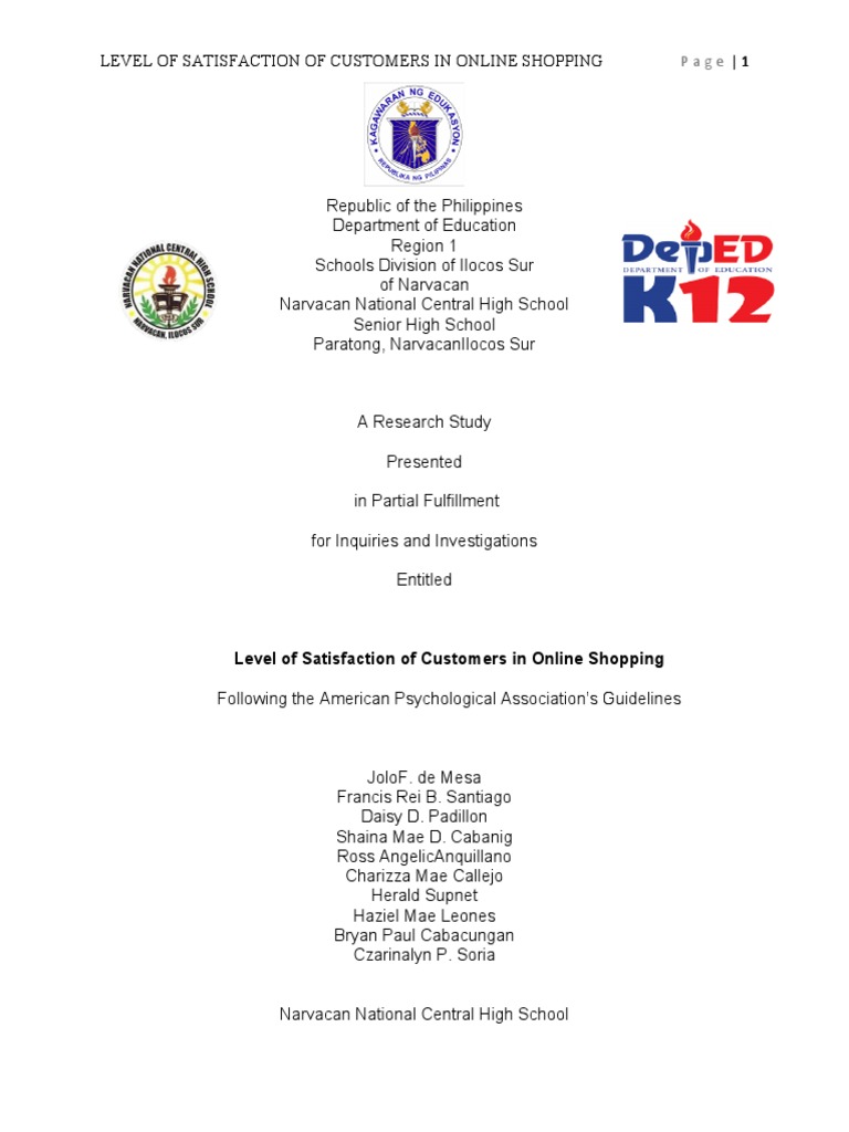 Customer Satisfaction in Online Shopping | PDF | Online Shopping | Business