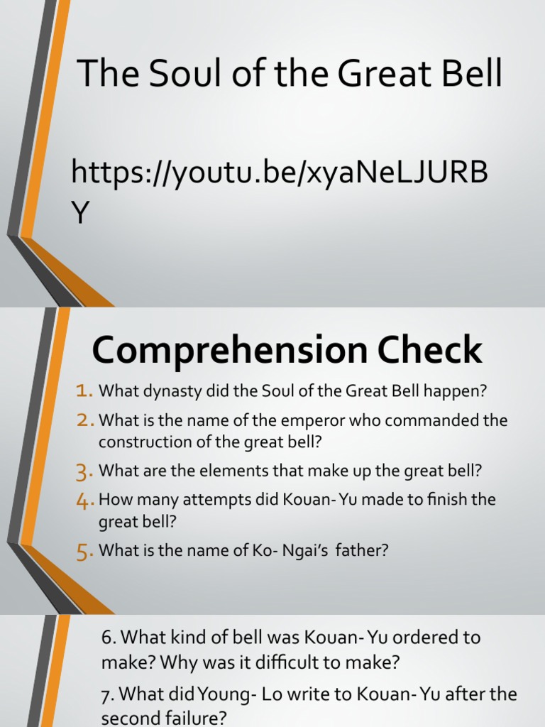 The Soul of The Great Bell | PDF | Language Arts & Discipline ...