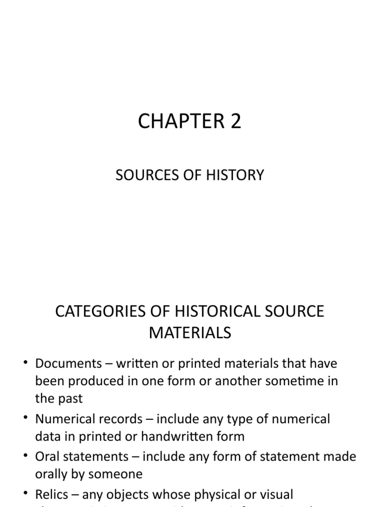 Understanding Historical Sources | PDF | Witness | Primary Sources