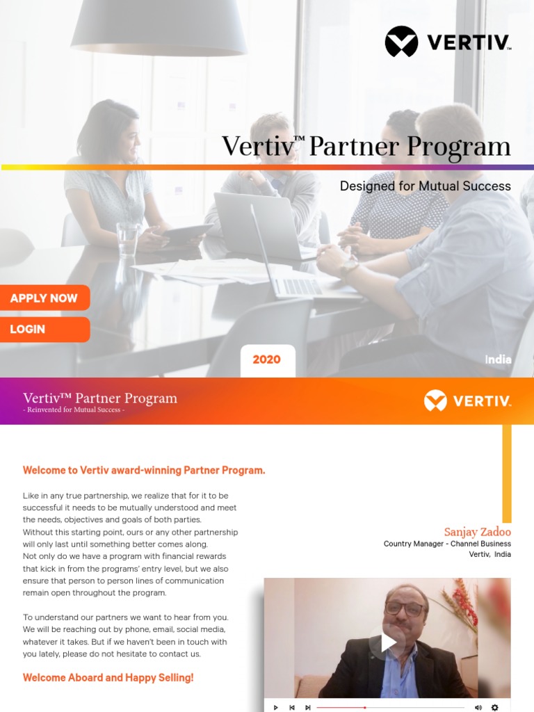 Vertiv Partner Program India Brochure En-In | PDF | Data Center | Sales