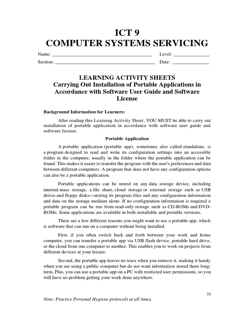 Lesson For Grade 9 ICT CSS | PDF | Computer Data Storage | Application ...