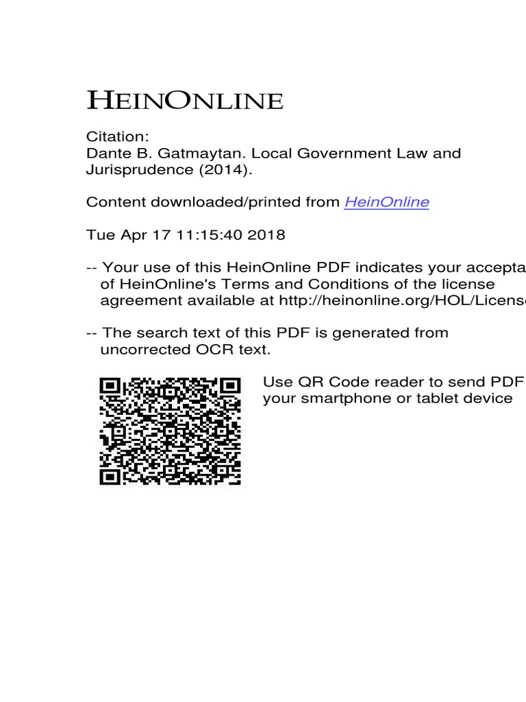 Local Gov Law and Jurisprudence-GATMAYTAN | PDF | Devolution | Local ...