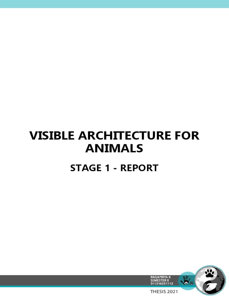 Visible Architecture For Animals: Stage 1 - Report | PDF | Surgery ...