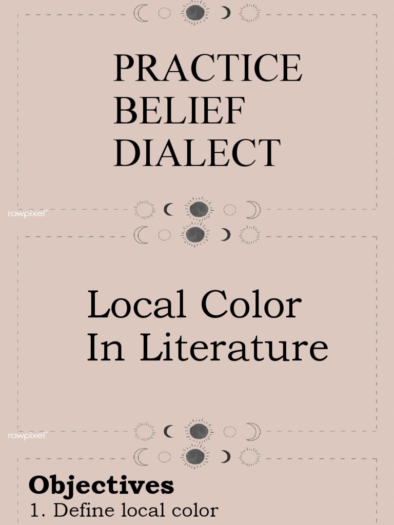 Lesson2 Local Color in Literature | PDF