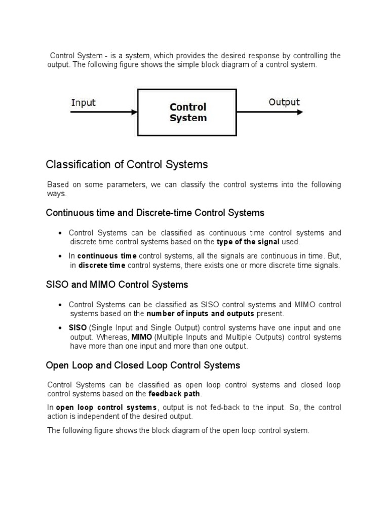 Feedback Control System Overview | PDF | Control Theory | Feedback