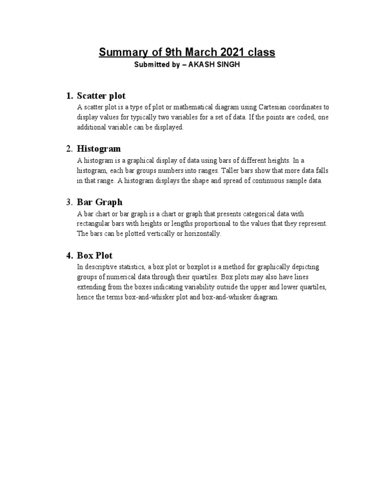 Class Summary - 9th March 2021 | PDF | Teaching Methods & Materials