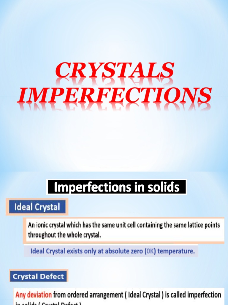Point Defects in Solids | PDF | Ion | Chemical Compounds