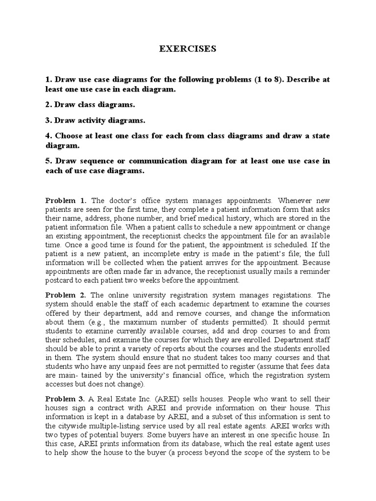 Exercises | PDF | Fee | Estate Agent