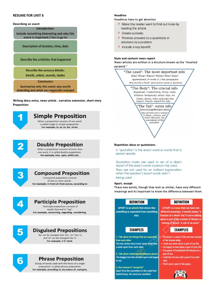 English 8th Grade - Unit 6 | PDF