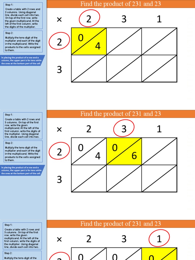 Lattice-Method Edited Example 1 | PDF | Multiplication | Mathematics