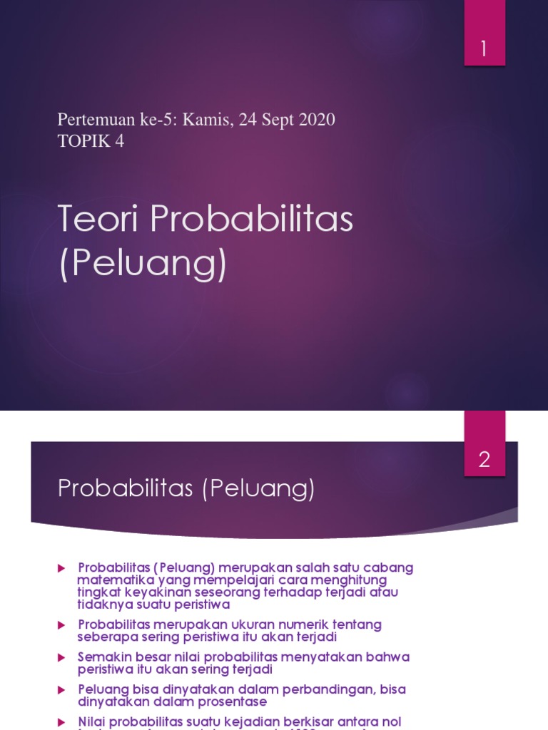 Teori dan Aturan Probabilitas | PDF
