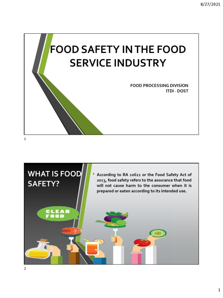 Food Safety in The Food Service Industry 08-27-2021 | PDF | Foods ...