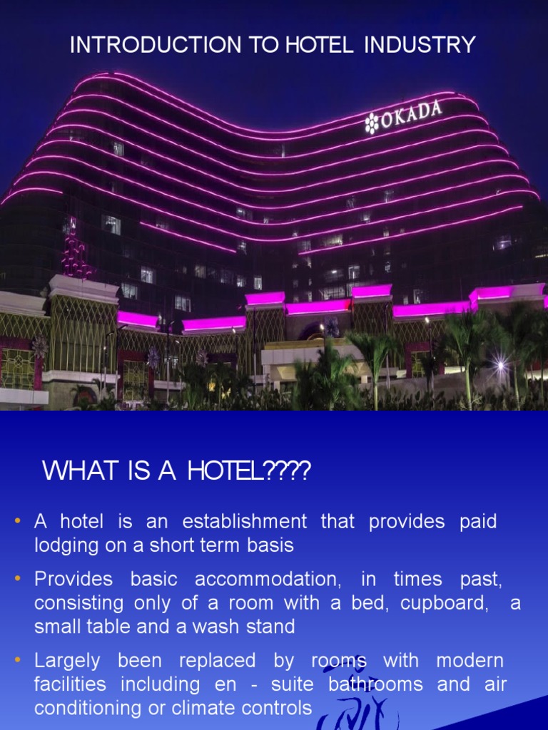 Introduction To Hotel Industry | PDF | Hotel | Bed And Breakfast