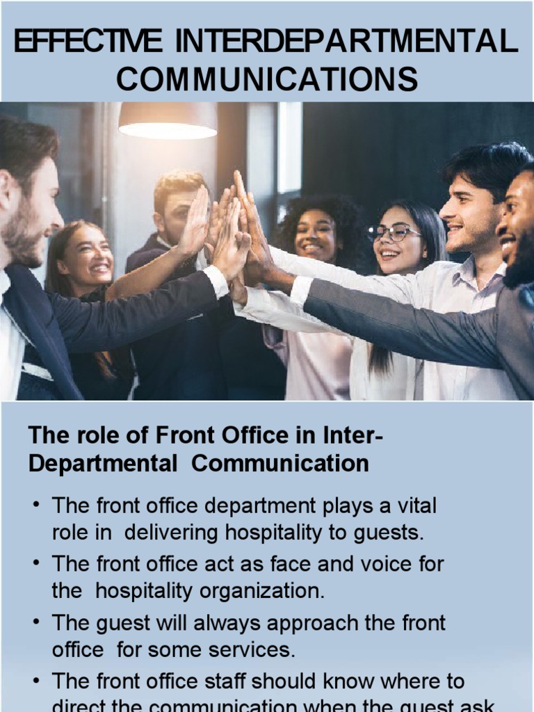 Effective Interdepartmentalcommunication | PDF | Human Resources | Business