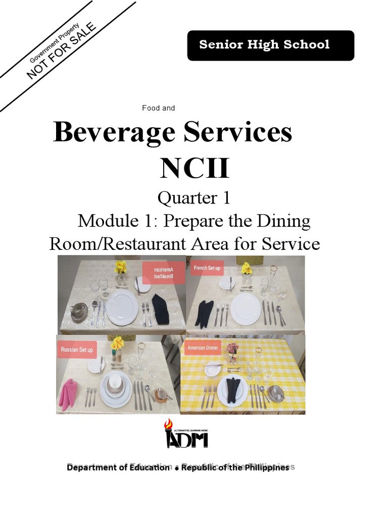 Preparing the Dining Area: Essential Skills for Food and Beverage ...