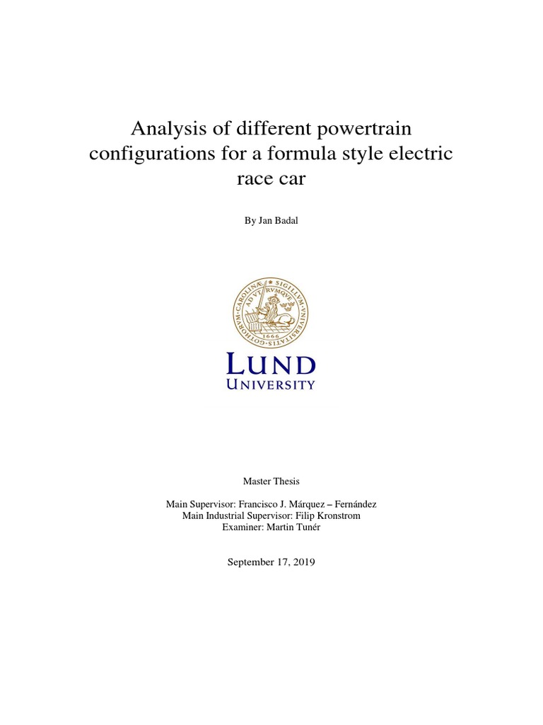 Master Thesis | PDF | Four Wheel Drive | Force