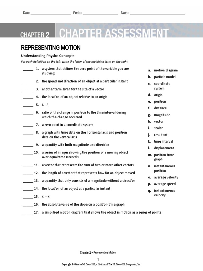 Physics Principles and Problems Chapter 2 Assessment | PDF | Euclidean ...