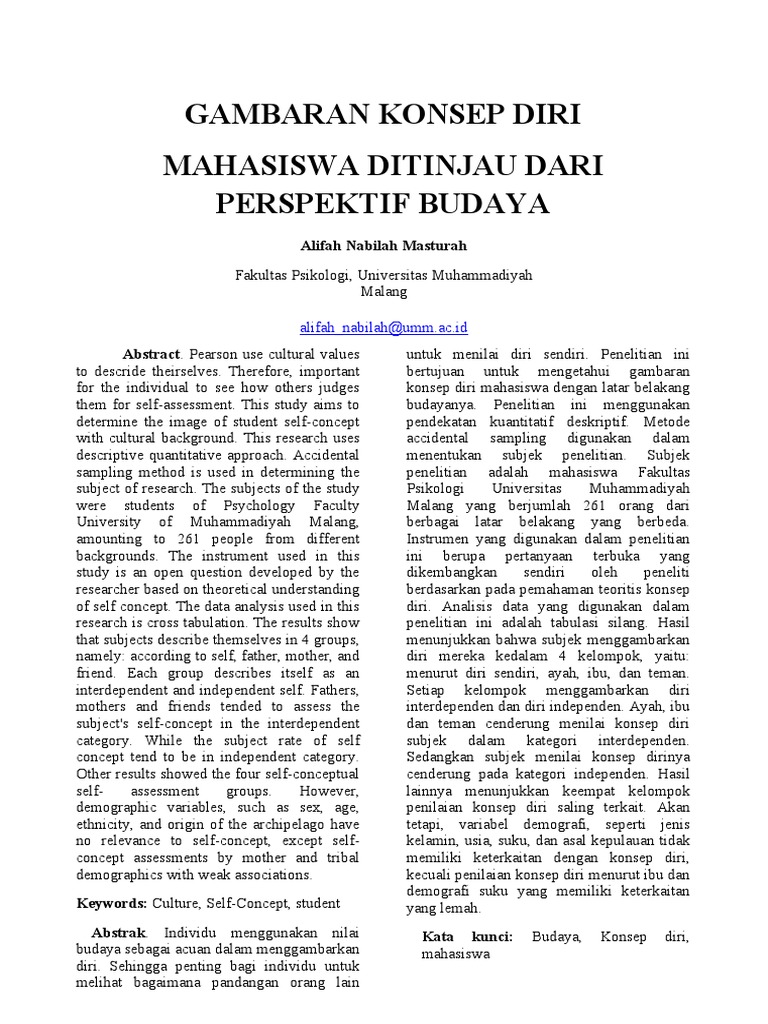Gambaran Konsep Diri | PDF